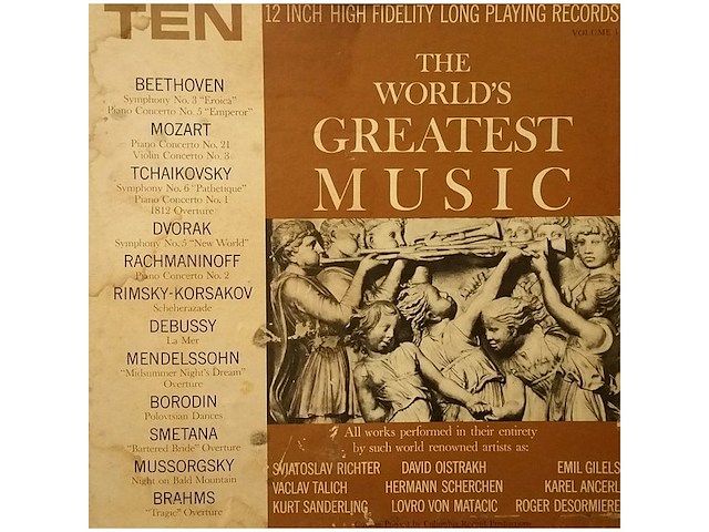 The World`s Greatest Music 10 LP Beethoven,Mozart,Tchai