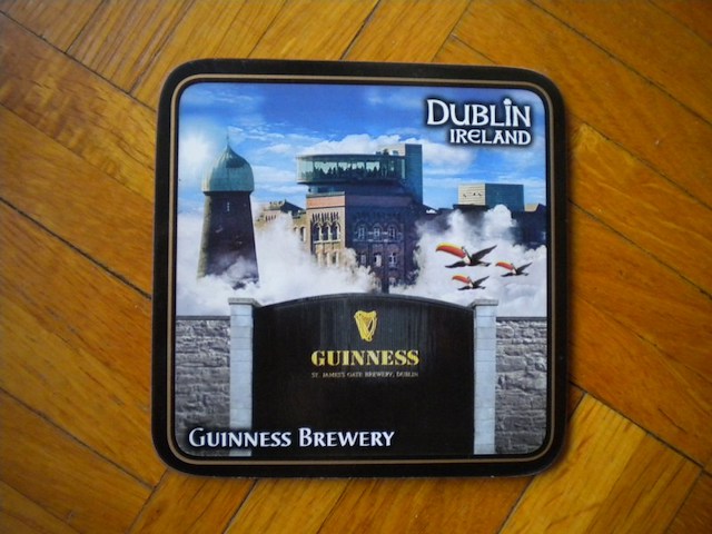 GUINNESS Dublin Ireland, podmetac za case