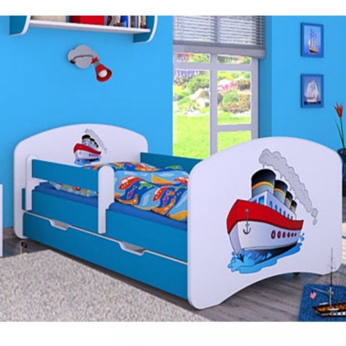 Dečiji krevet Baloo Happy brodić plavi 160×80