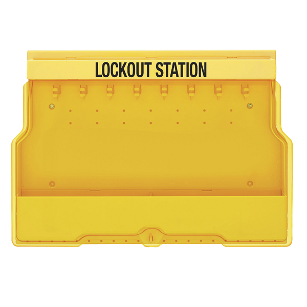 Stanica Lockout, prazna, žute boje