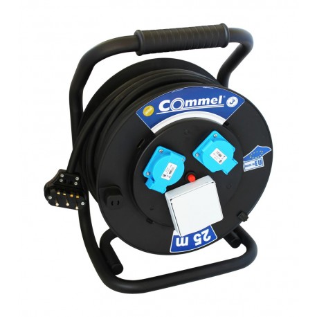 Commel motalica H05RR-F 5x2.5 25m 2g+1g trof. IP44 PVC