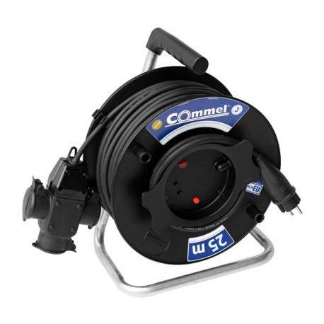 Commel motalica H05RR-F 3x1.5 25m IP44 3/1 razdelnik