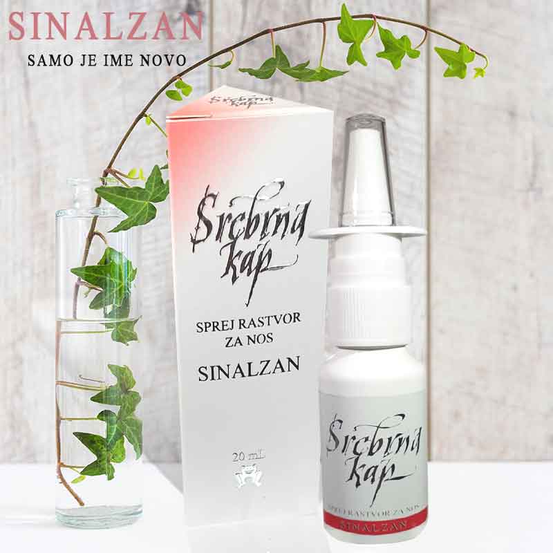 SINUSAN SINALZAN, SREBRNA KAP, SPREJ ZA NOS, 20ml