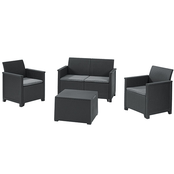 Baštenska garnitura Elodie 2 seater grafit Curver CU 253948