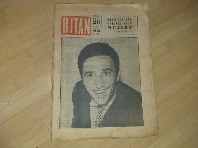 Kultni časopis - RITAM br.20 /  jul 15.1963.