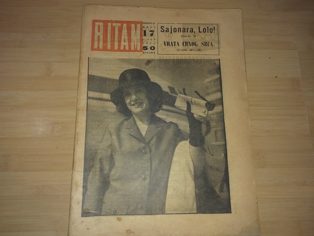 Kultni časopis - RITAM br.17 / 1. jun 1963.