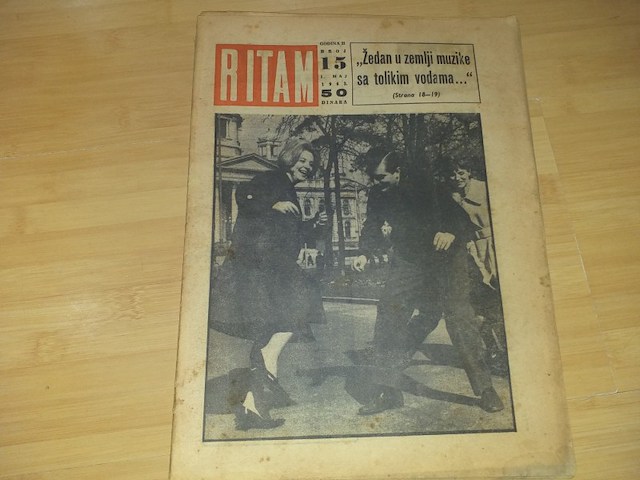 Kultni časopis - RITAM br.15 / 1. maj 1963.