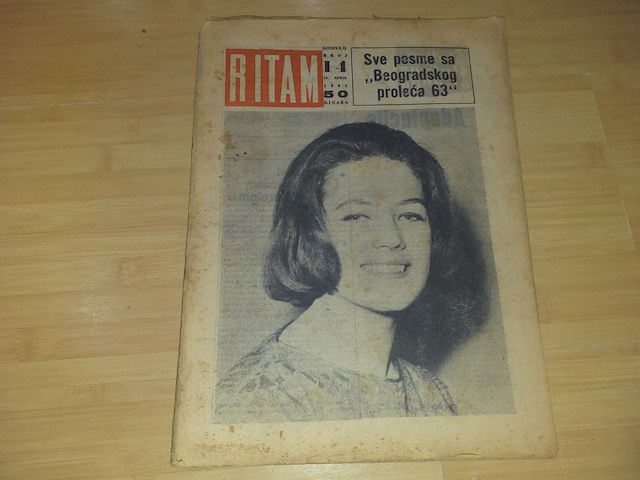 Kultni časopis - RITAM br.14  / 15. april 1963.