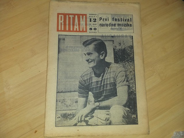 Kultni časopis - RITAM br.12 / 15. mart 1963.