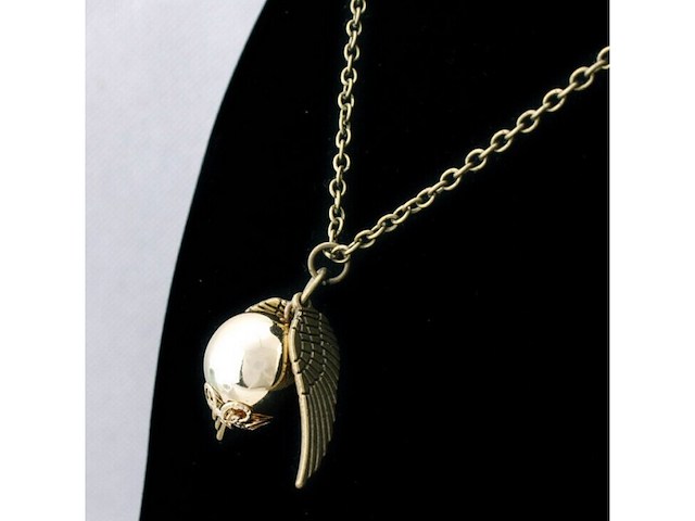 Harry Potter Golden snitch skrivalica Ogrlica-Novo