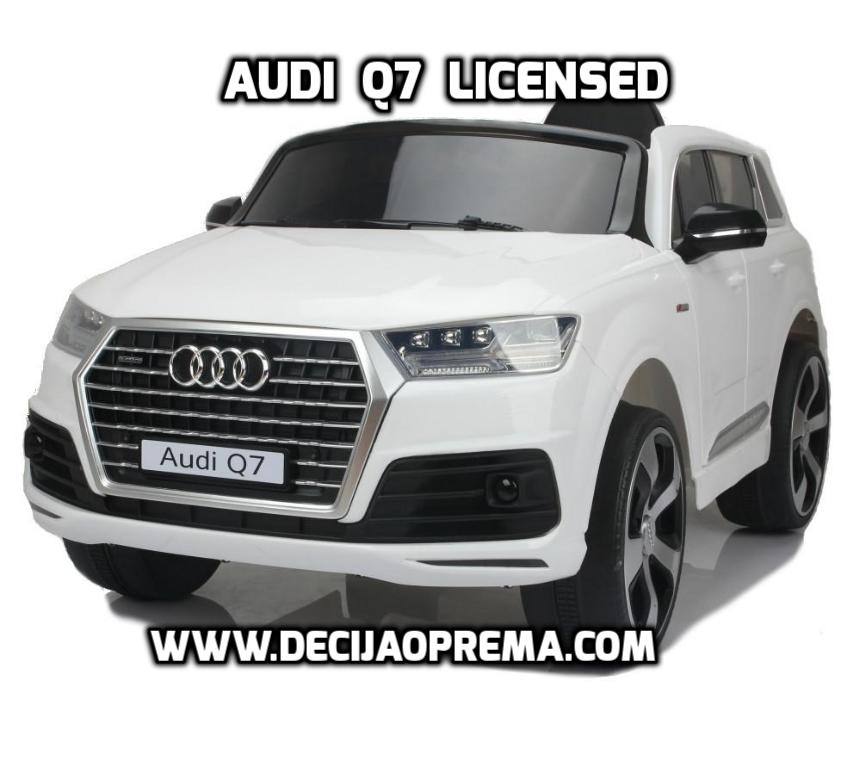 Audi Q7 Licensed na akumulator za decu Beli