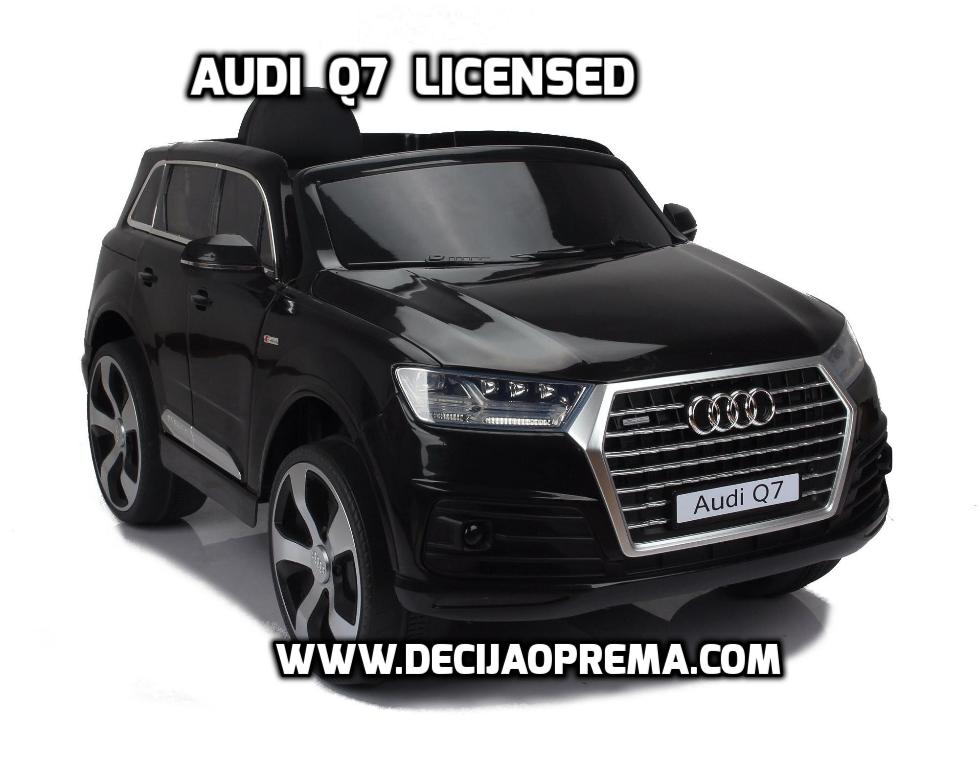 Audi Q7 Licensed na akumulator za decu Crni