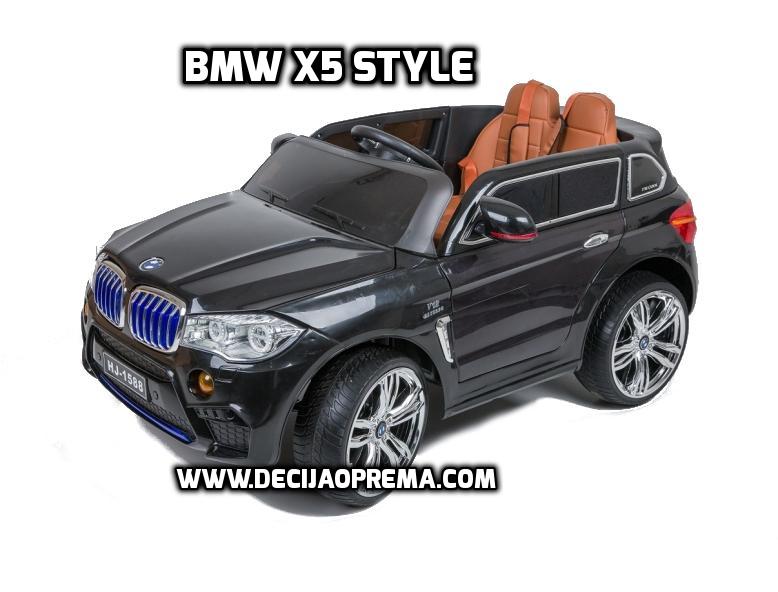 BMW X5 Style na akumulator 12V za decu Crni