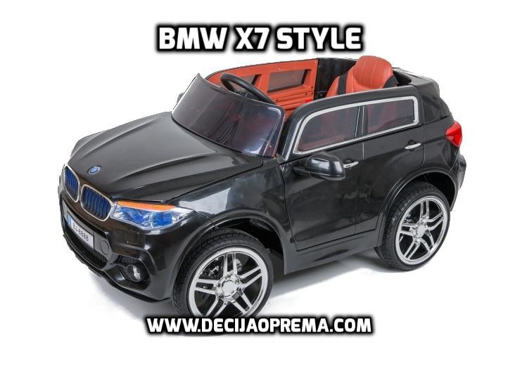 BMW X7 na akumulator 12v za decu Crni