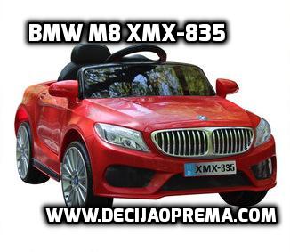 BMW M8 xmx 835 Auto na akumulator sa daljinskim Crveni