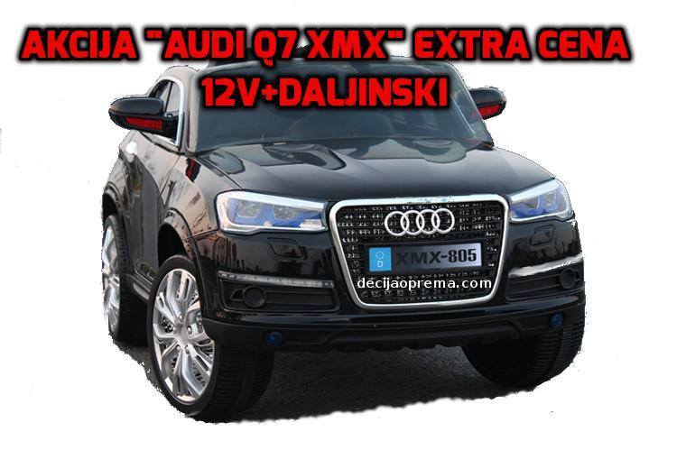 Audi Q7 Auto na akumulator sa daljinskim upravljanjem Crni