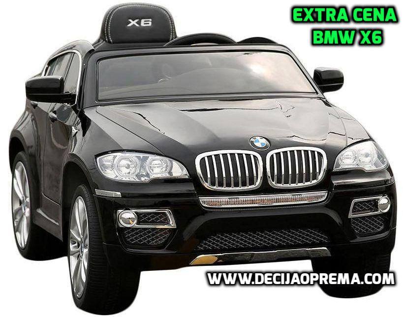 BMW X6 Auto na akumulator sa daljinskim upravljanjem Crni