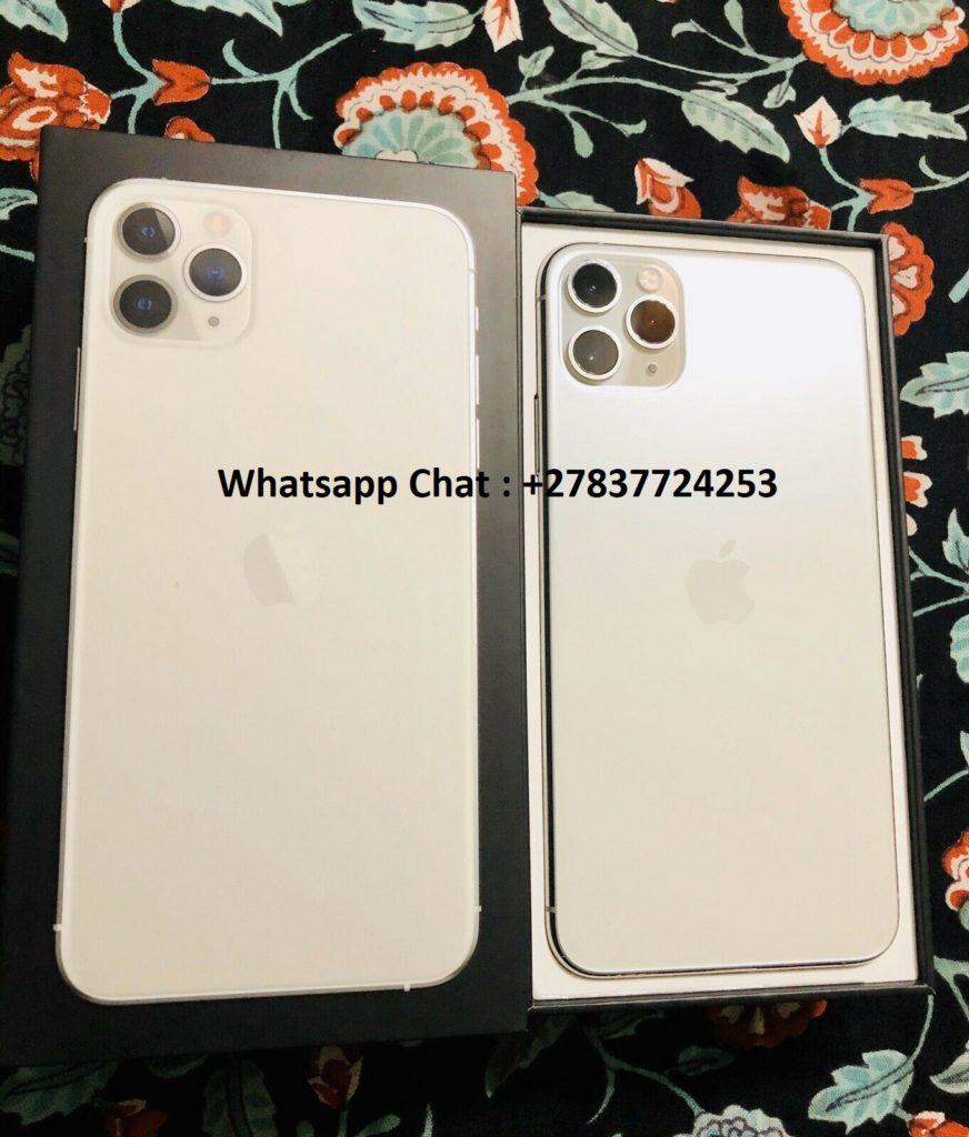 Apple iPhone 11 Pro 64GB = $600, iPhone 11 Pro Max 64GB = $650, iPhone 11 64GB = $470, iPhone XS 64GB = $450 , iPhone XS Max 64GB = $480 , Whatsapp Chat : +27837724253