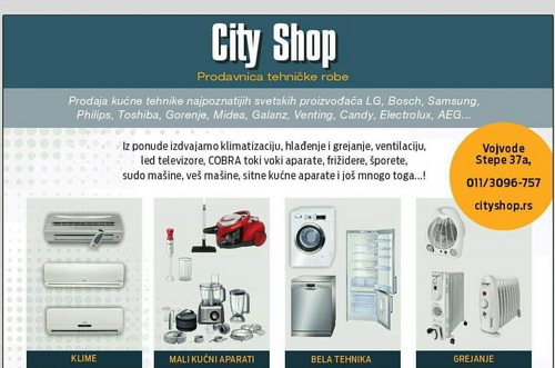 Veleprodaja i maloprodaja tehnicke robe City shop