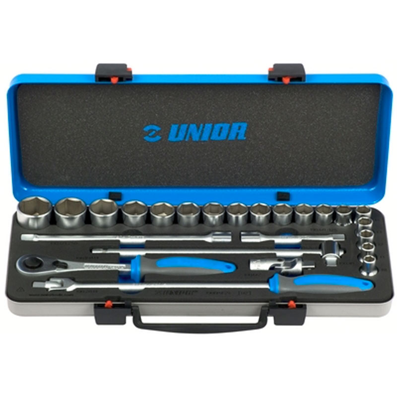 Unior - Ključevi nasadni, prihvat 1/2", u metalnoj kutiji - 190BI6P24