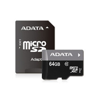 SD Card 64 GB A-DATA AUSDX64GUICL10-RA1