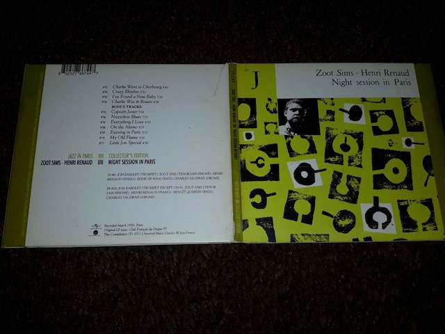 Zoot Sims, Henri Renaud - Night session in Paris ,ORIG.