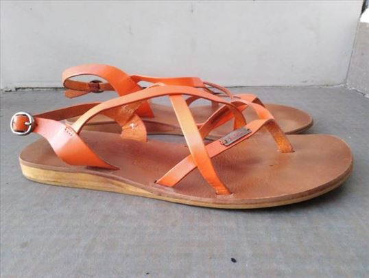 Superdry kožne sandale, narandžaste boje, broj 39