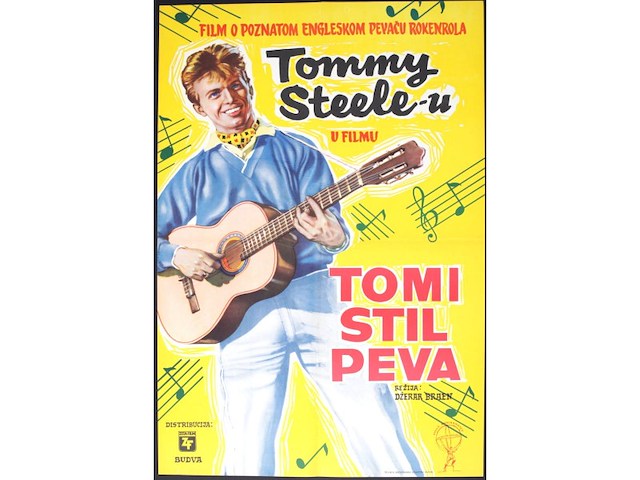 TOMI STIL PEVA filmski plakat 1957