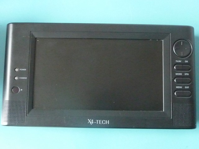 Monitor-TV 7inca DVB-T sa A / V i in rca na baterije