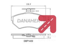 Komplet plocica, disk-kocnica DANAHER DBP1409