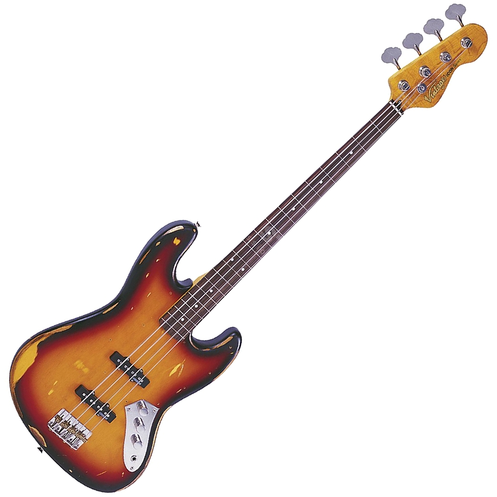 Vintage VJ96MRJP fretless bas gitara