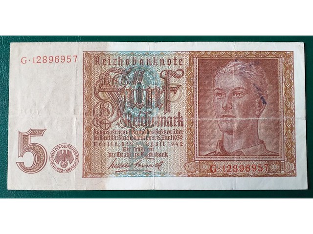 5 REICHSMARK 1942