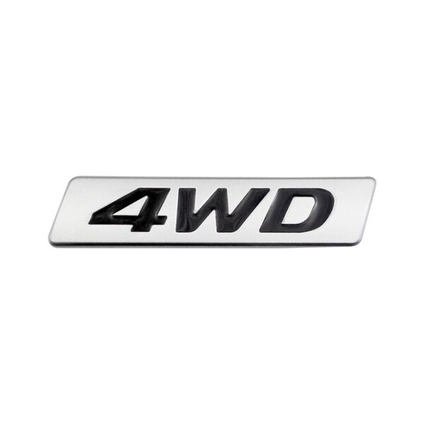 4WD samolepljiv znak – metalni