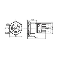 PREKIDAČ 24V 1NO + 1NC, IP65 MP022S/F-11-E