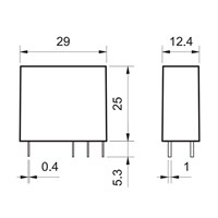 RELE 40.61.9.012.0000 (12V, 16A, 1xM+R)