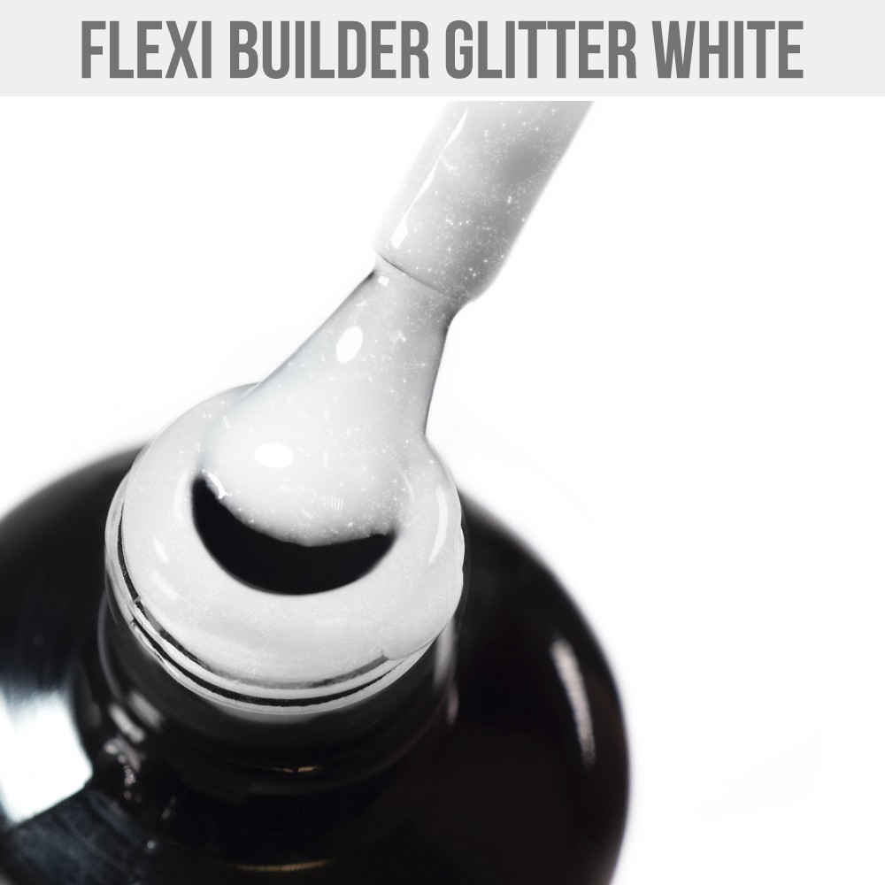 MN Flexi Builder Glitter White Gel-Lak 12 ml