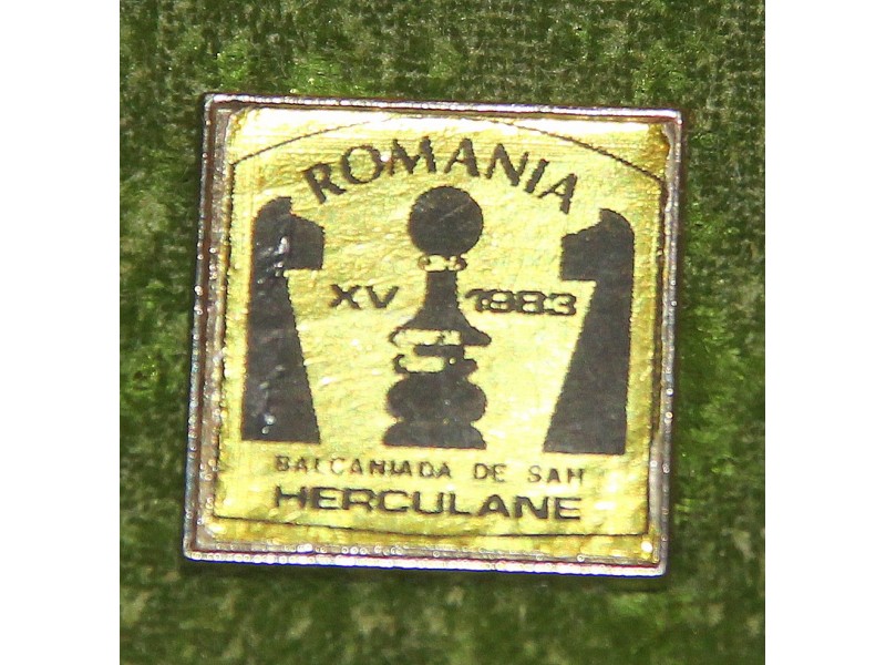 ŠAHOVSKA- ROMANIA HERCULANE 1983-retko.