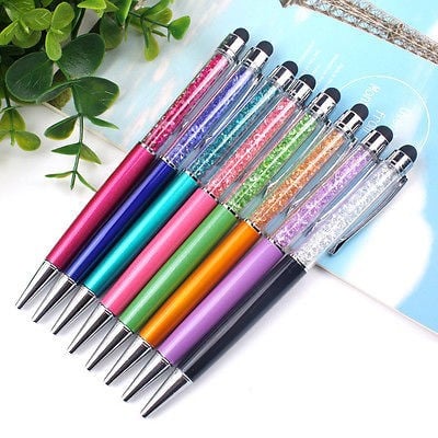 Hemijske olovke sa kristalima za pisanje po papiru ili touch screen ekranu