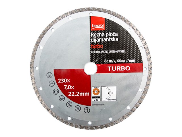 Rezna ploča dijamantska turbo ø230mm