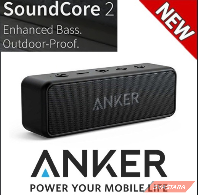 ANKER SoundCore 2 bluetooth zvučnik vrhunski zvuk