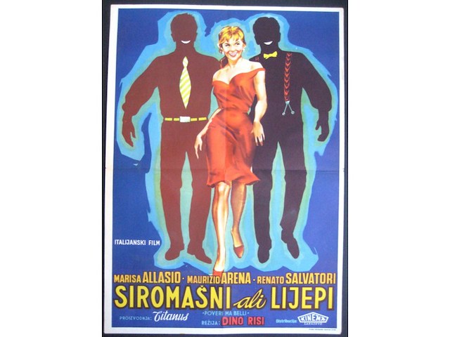 SIROMASNI ali LIJEPI filmski plakat 1959