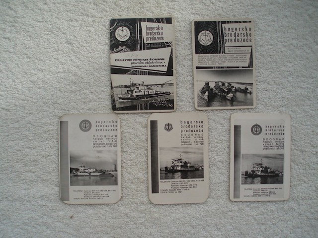 brodovi kalendarcici lot 5 komada
