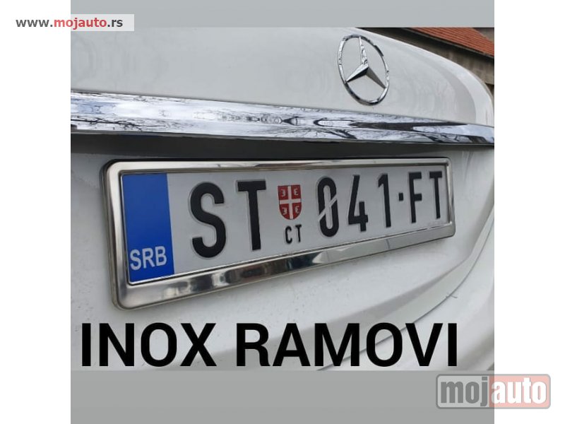 INOX OKVIRI ZA REGISTARSKE TABLICE