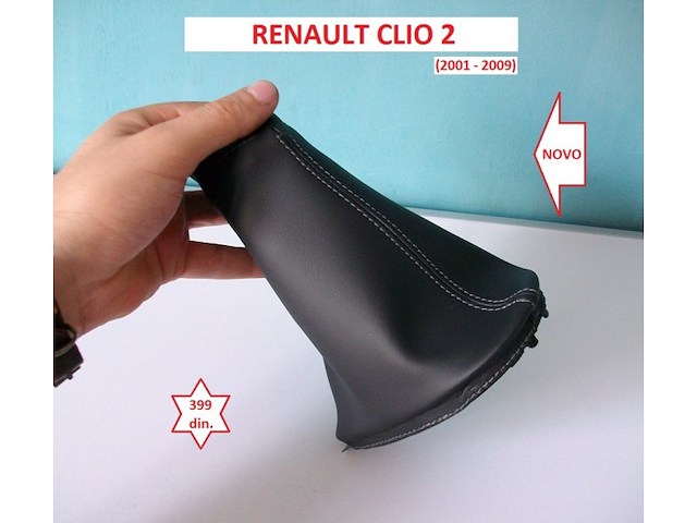 RENAULT CLIO 2 - kožica menjača (2001 - 2009) NOVO
