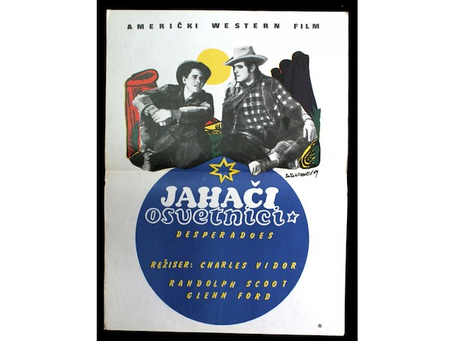 JAHACI OSVETNICI filmski plakat 1969
