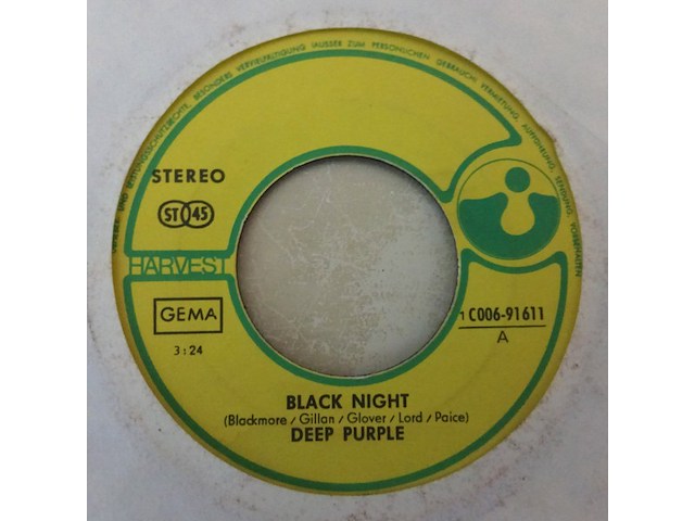 Deep Purple ‎– Black Night (GER)