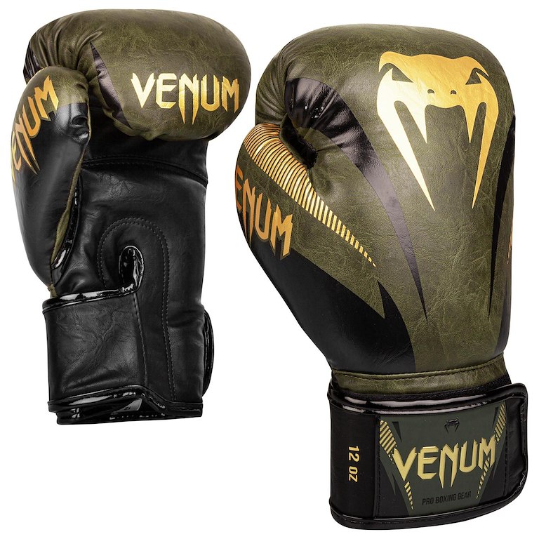 VENUM IMPACT RUKAVICE ZA BOKS KHAKI/GOLD