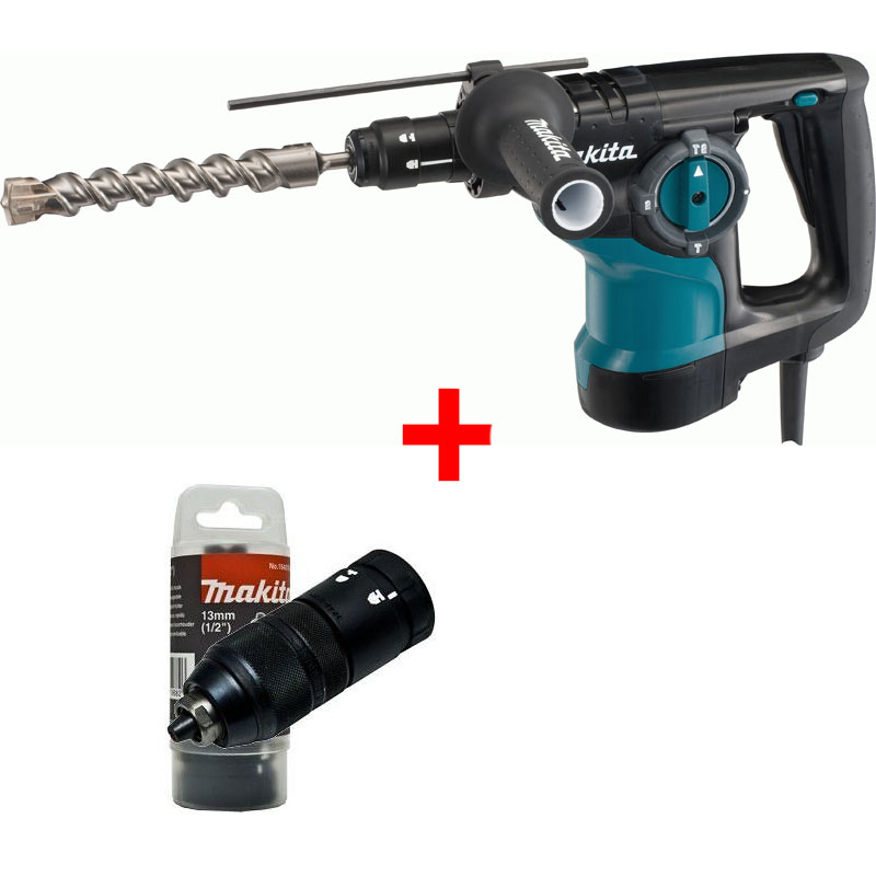 Makita - Čekić-bušilica HR2810T + Stezna glava 13 mm