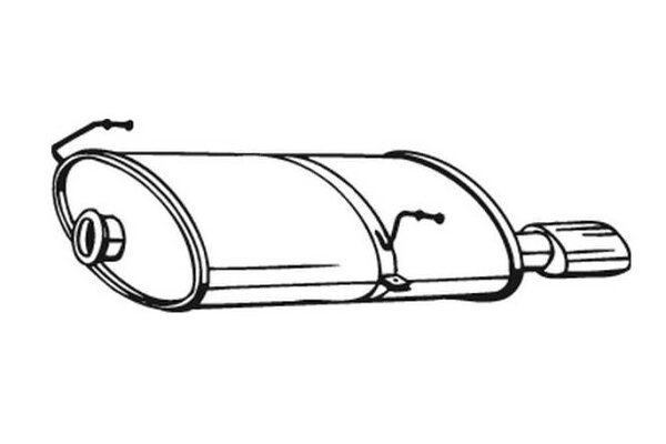 Izduvni lonac Renault 206 98-08, zadnji lonac