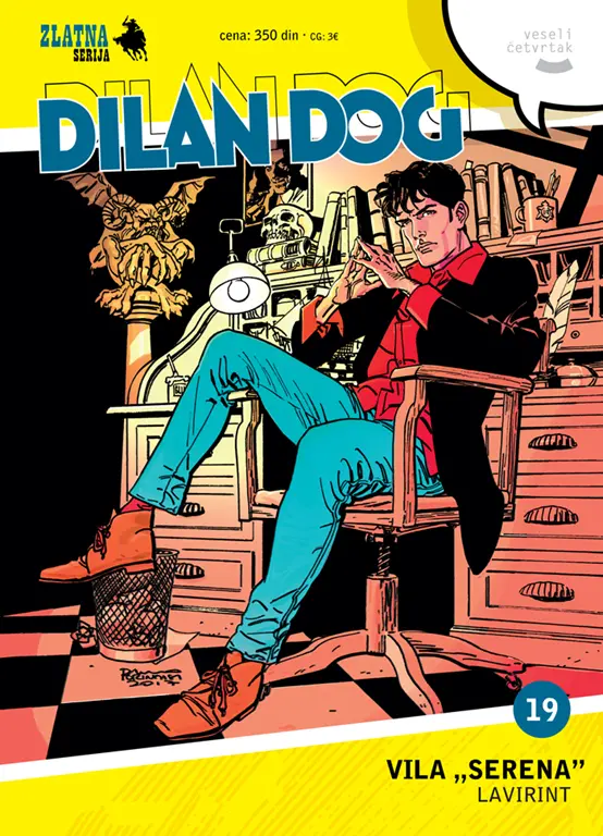 Veseli Četvrtak Zlatna serija 19 - Dylan Dog, Vila Serena/Lavirint (korica A)